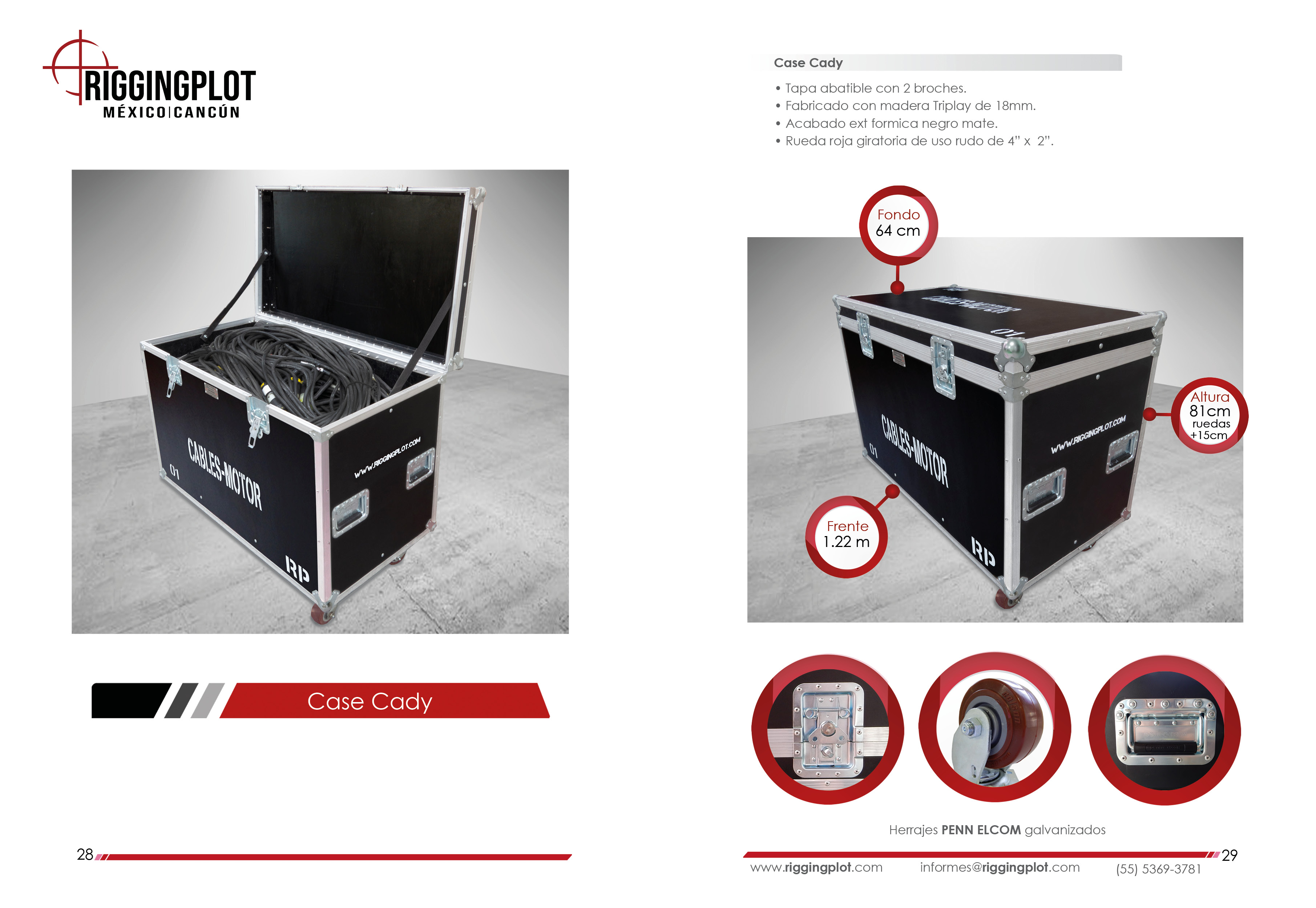 Ficha Case Caddy para Cables de Motor